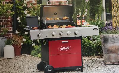 Barbecue gas METEOR 4S Inox OUTBACK